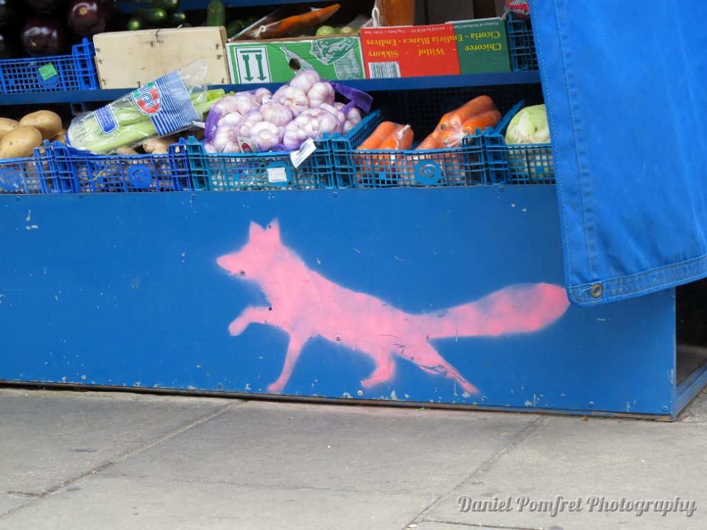 Fox Stencil, Street Art, Graffiti, Elgin Ave, London 3265 - Daniel ...